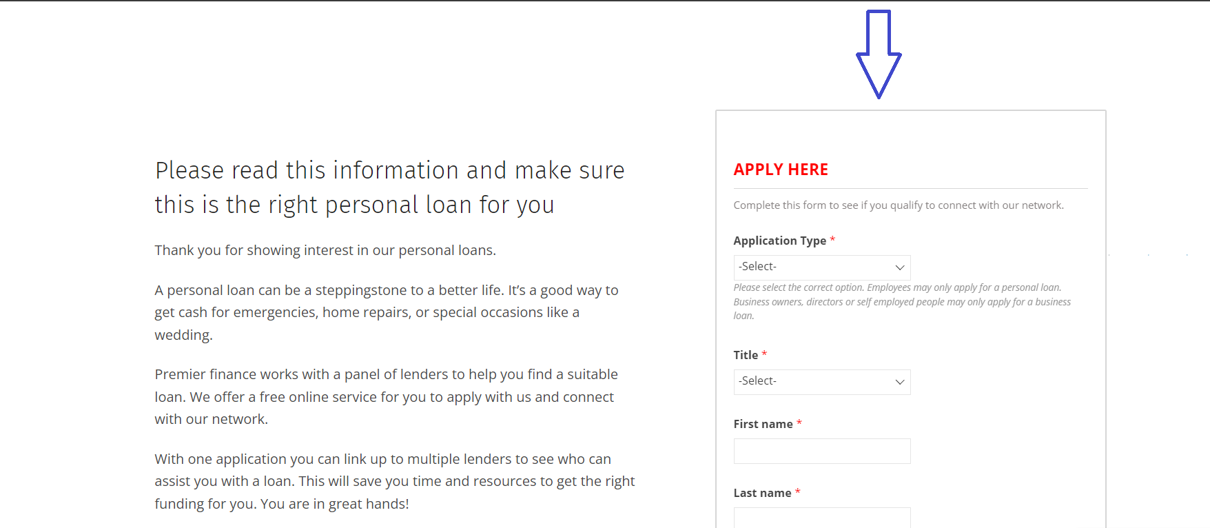How our personal loan application process works | Premier Finance